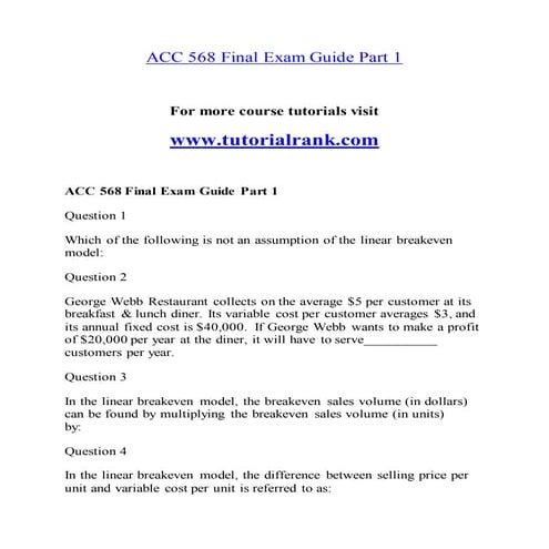 ACC 568 Effective Communication/tutorialrank.com | Business Accounting & Finance | Business