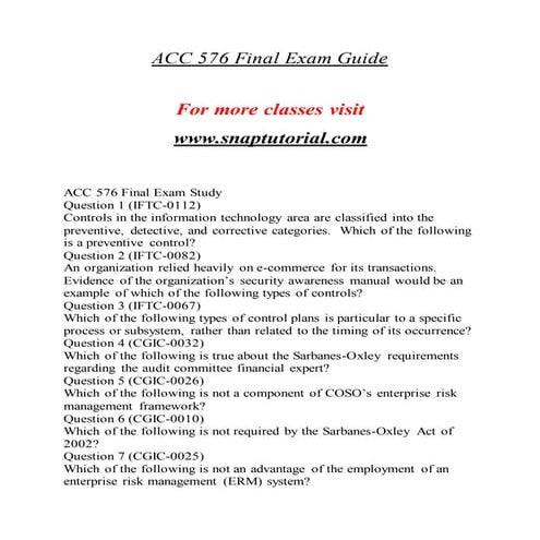 ACC 576 Education Organization / snaptutorial.com