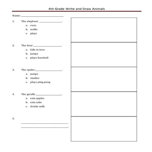 4X.4.3 Write and Draw Zoo Animals | DOCX