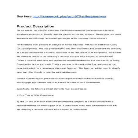 Acc 675 Milestone Two Pdf