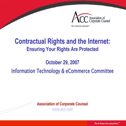 Contractual Rights and the Internet: Ensuring Your Rights Are Protected ...