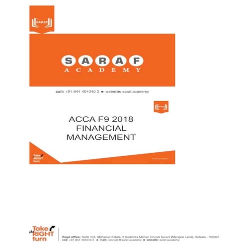 ACCA F9 Investment appraisal-Discounted Cash Flow Techniques | DOCX
