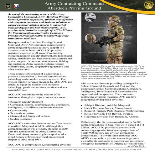 ACC APG Fact Sheet 2016 | PDF