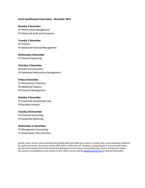 ACCA Fundamental Level Certificate | PDF