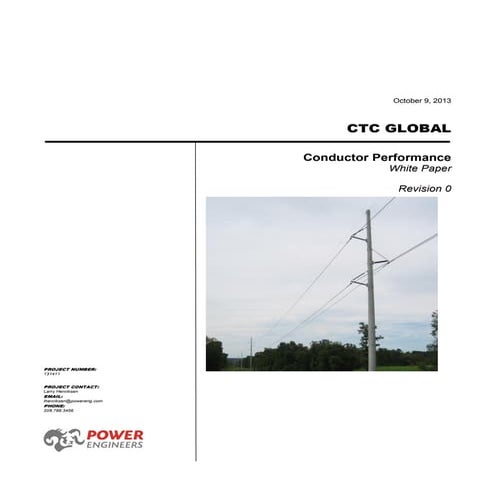 CTC Global ACCC Conductor Performance | PDF | Physics | Science
