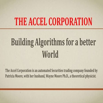Accel Corporation Presentation | PPT