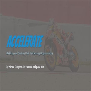 Accelerate Book Review Ppt