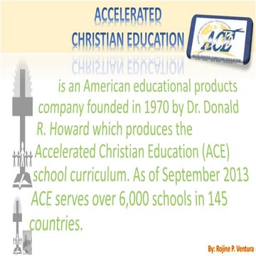 Accelerated Christian Education Logo CHRISTIAN ACADEMY OF BACOLOD: