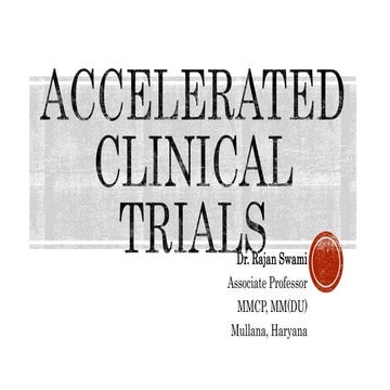 Accelerated clinical trials | PPTX
