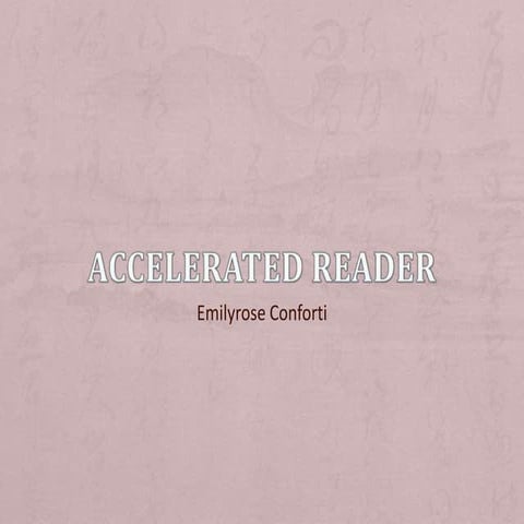 Accelerated Reader Program | PPT