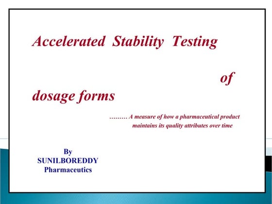 Accelerated stability study of aspirin | PDF