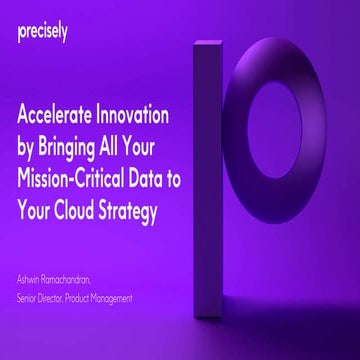 Accelerate Innovation by Bringing all Your Mission-Critical Data to ...