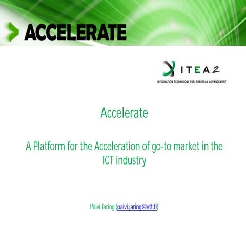 Accelerate presentation | PDF