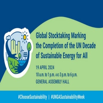 Accelerate the implementation of SDG 7 of the 2030 agenda. | PDF