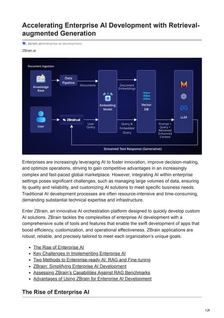 Accelerating Enterprise Ai Development With Retrieval Augmented Generationpdf