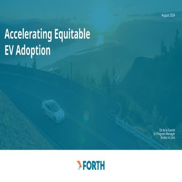 Accelerating Equitable EV Adoption by Ed de la Fuente | PPT