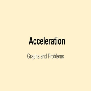 Acceleration | PPTX