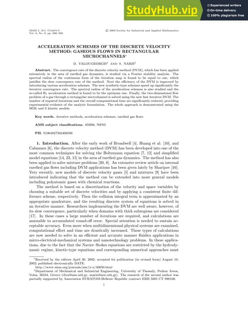 Acceleration Schemes Of The Discrete Velocity Method Gaseous Flows In