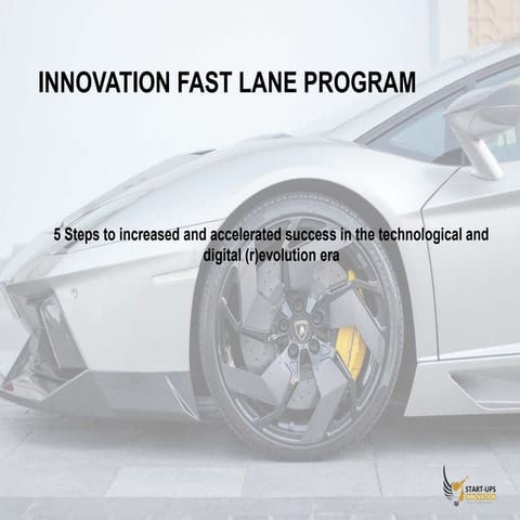 Accelerator program: The Innovation Fast Lane | PDF