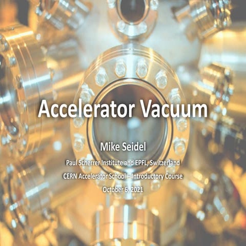 Accelerator Vacuum conductance basic principles | PDF