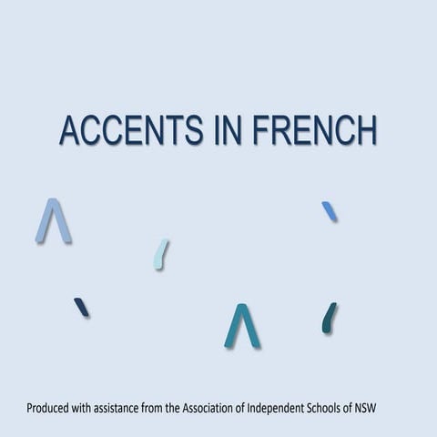 Accents in french | PPSX