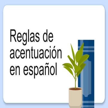 Reglas de acentuación power point presentación powerpoint | PPTX