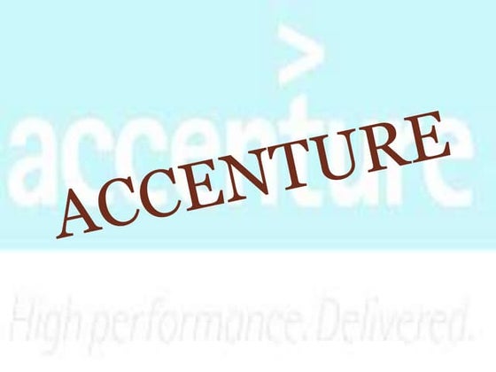Accenture organisational structure | PPT