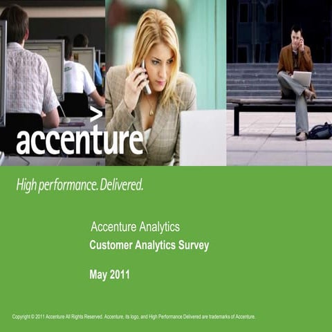 Accenture : Analytics Survey, mai 2011 | PPT