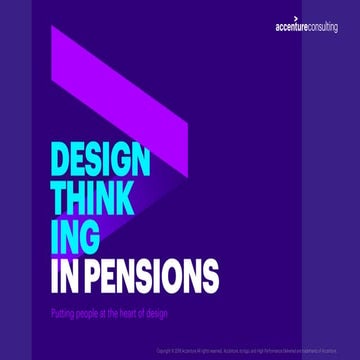 Design thinking in pensions: Putting people at the heart of design | PPT