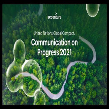 Accenture United Nations Global Compact: Communication on Progress 2021 ...