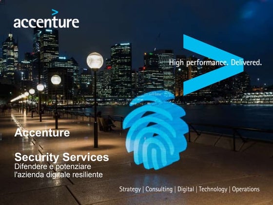Security Technology Vision 2016 - Accenture Italia | PPT
