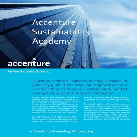 Accenture sustainability academy_overview | PDF