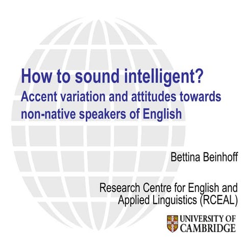 Accent variation and attitudes | PPT