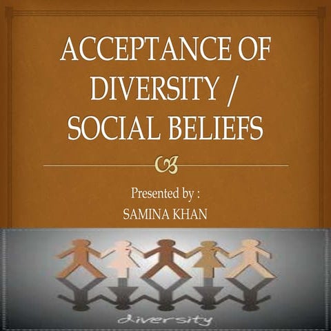 Acceptance of diversity | PPTX