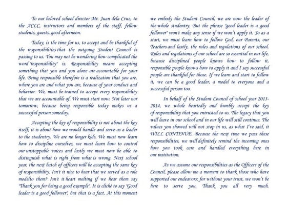 Founding anniversary script 2016 (macunay,rigino) | PDF