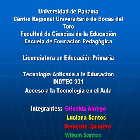 Acceso a la tecnologia | PPTX