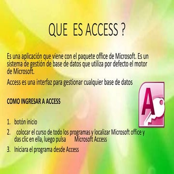 Microsoft access | DOCX