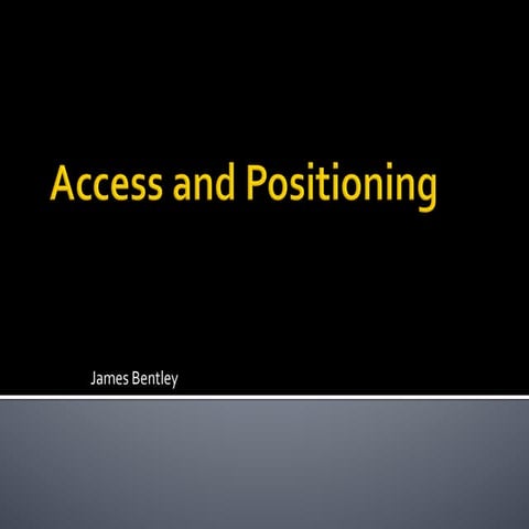 Access and position | PDF