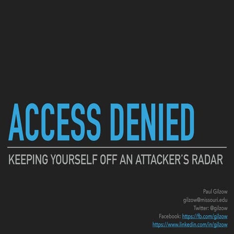 Access Denied | PPT
