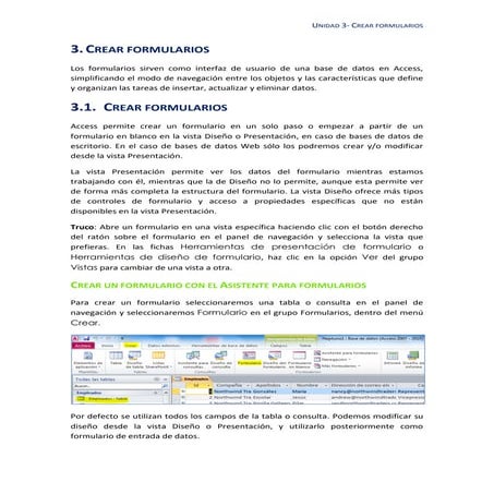 Microsoft Access (Insertar imágenes en tablas y crear un formulario en ...