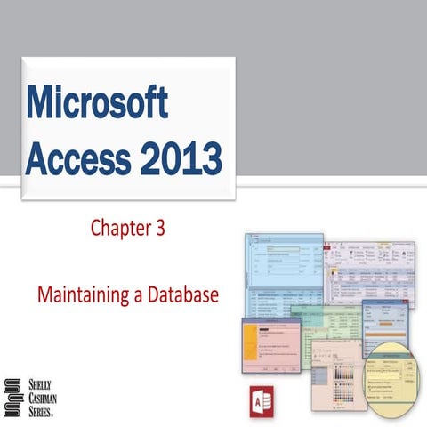 Access2013 ch03 | PPTX