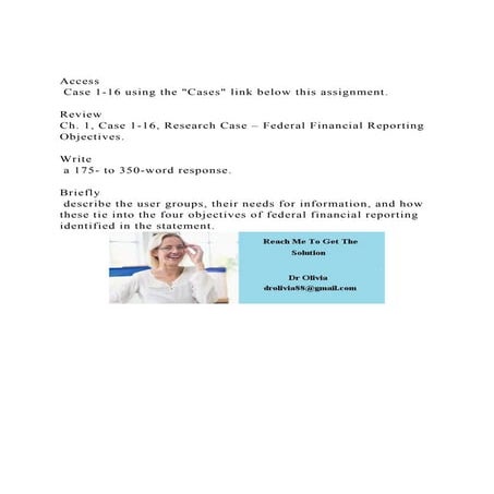 Access Case 1-16 using the Cases link below this assignment..docx