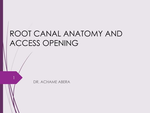 Anatomy of pulp chamber | PPTX
