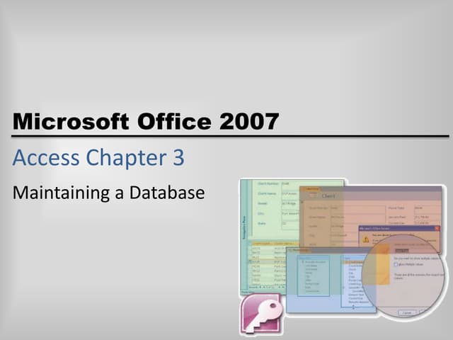 Access chapter 3 | PPTX Access chapter 3 | PPTX