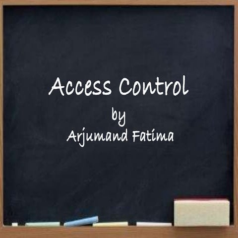 Access control | PPTX