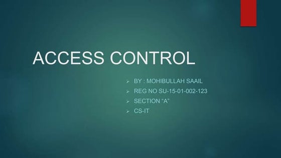 AIS INTERNAL CONTROL | PPT