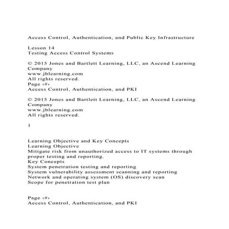 Access Control, Authentication, and Public Key Infrastructure .docx