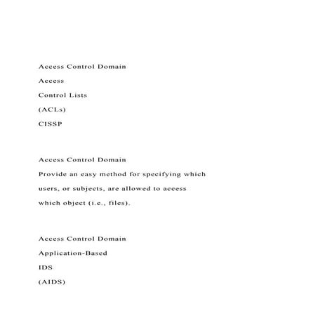 Access Control Domain Access Control Lists (AC.docx