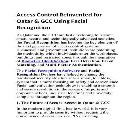 Access Control Reinvented for Qatar & GCC Using Facial Recognition.docx