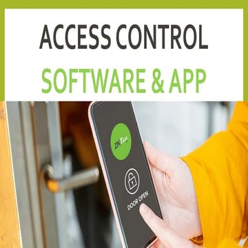 ZKTeco USA Access Control Software and App | PDF